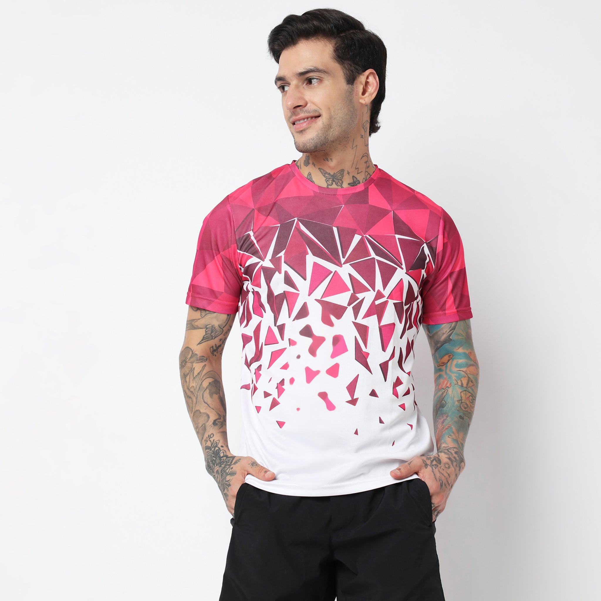 Buy Regular Fit Printed T Shirt Style Union